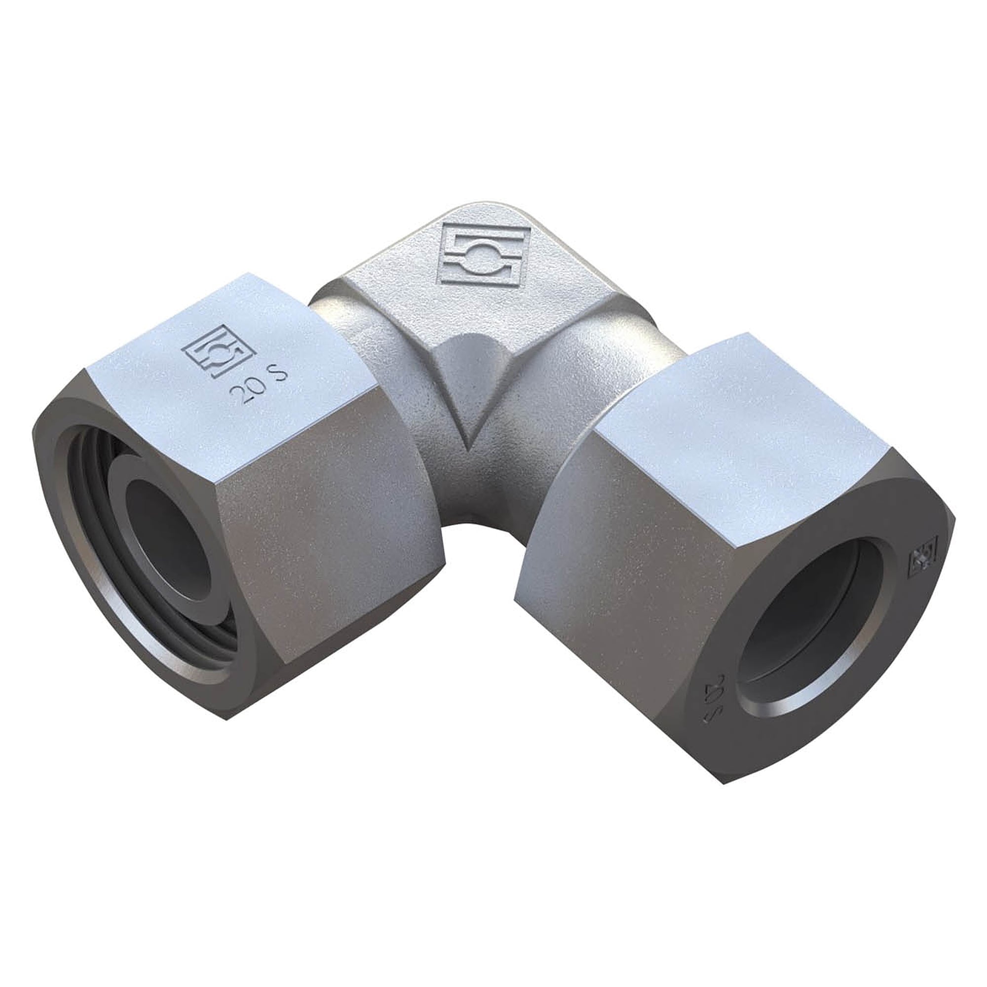 Stauff 2011621342. Swivel Elbow - O'Ring Type 25mm OD Heavy Stainless Steel